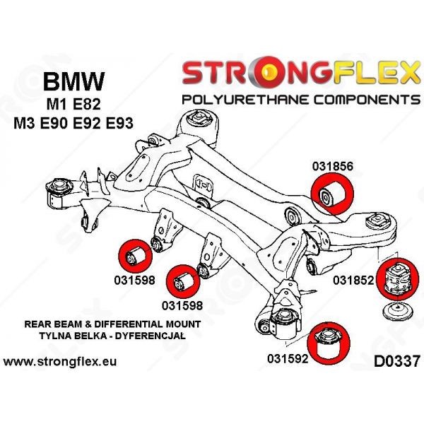 BMW E81 04- - přední silentblok zadní nápravnice - SPORT | Tuning-in.cz