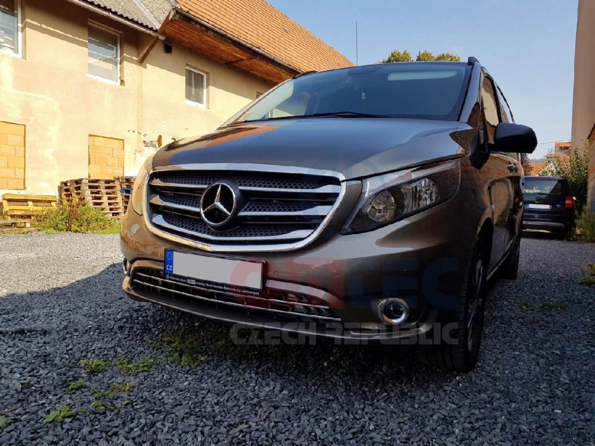 MB Vito W447 - NEREZ CHROM lišty přední masky FULL SET | Tuning-in.cz